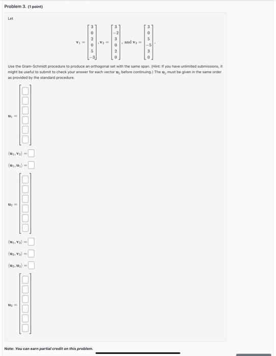 Solved Problem 3. (1 point) Let | Chegg.com Solved Problem 3. (1 point) Let | Chegg.com