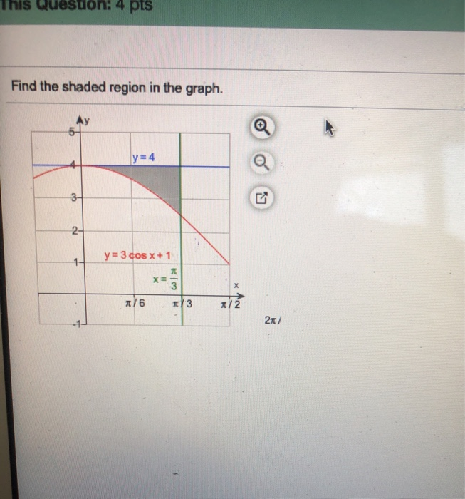 Solved This Quesuon: 4 pts Find the shaded region in the | Chegg.com Solved This Quesuon: 4 pts Find the shaded region in the | Chegg.com