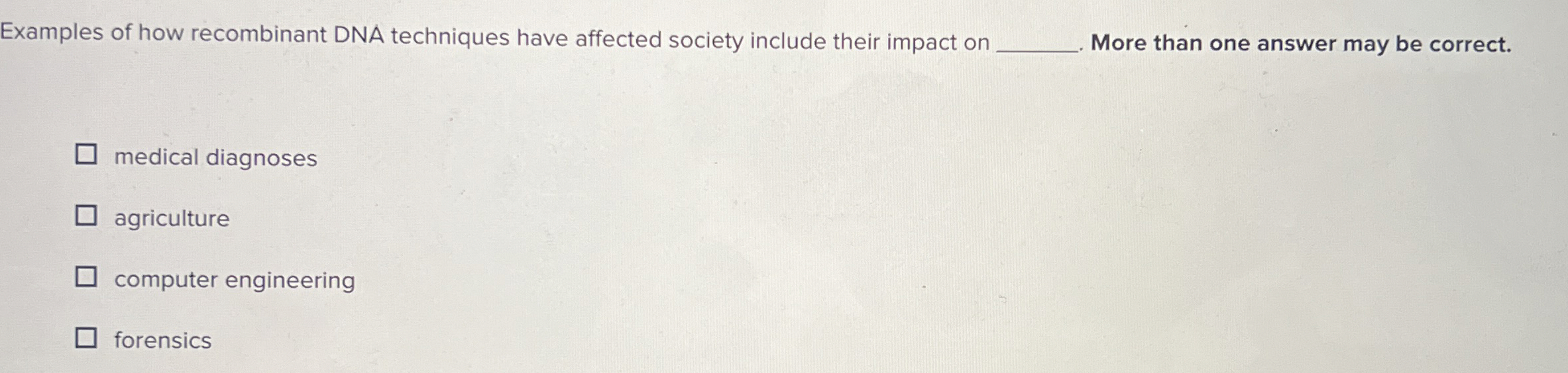 Solved Examples of how recombinant DNA techniques have | Chegg.com