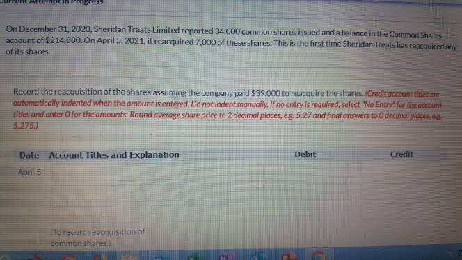 Solved On December 31, 2020, Sheridan Treats Limited | Chegg.com Solved On December 31, 2020, Sheridan Treats Limited | Chegg.com