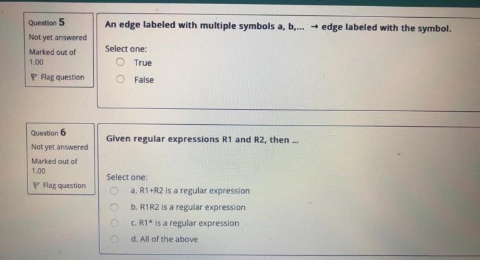 Solved Regular expressions can define exactly the same | Chegg.com