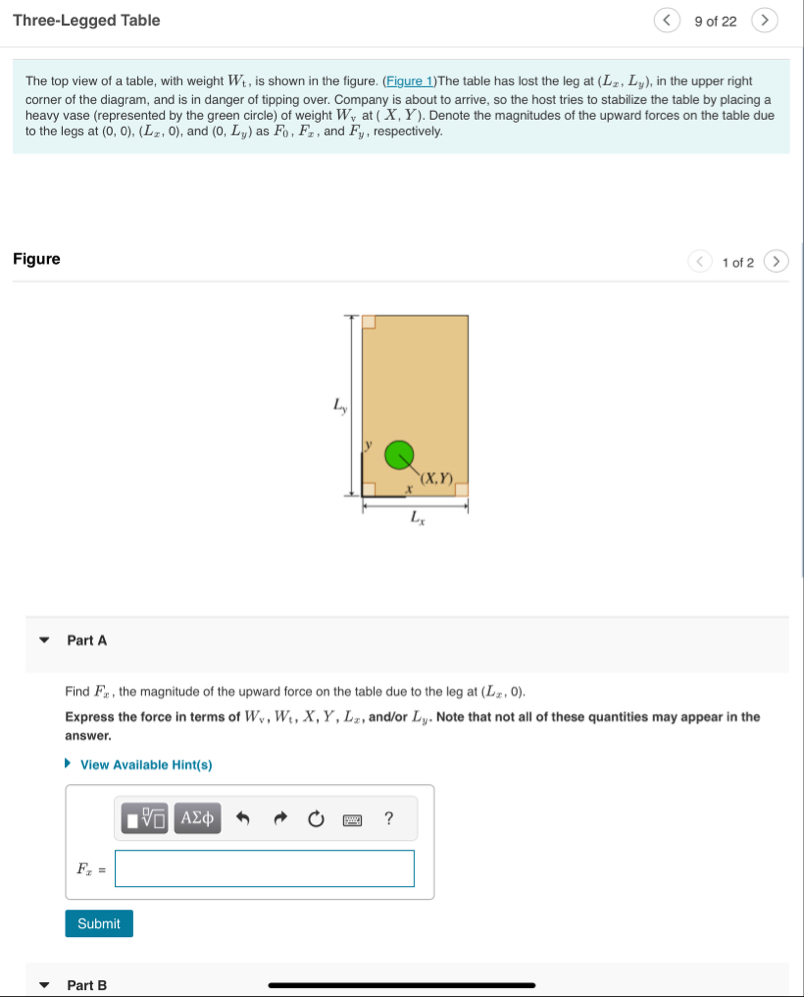 Solved Three-Legged Table9 ﻿of 22The top view of a table, | Chegg.com