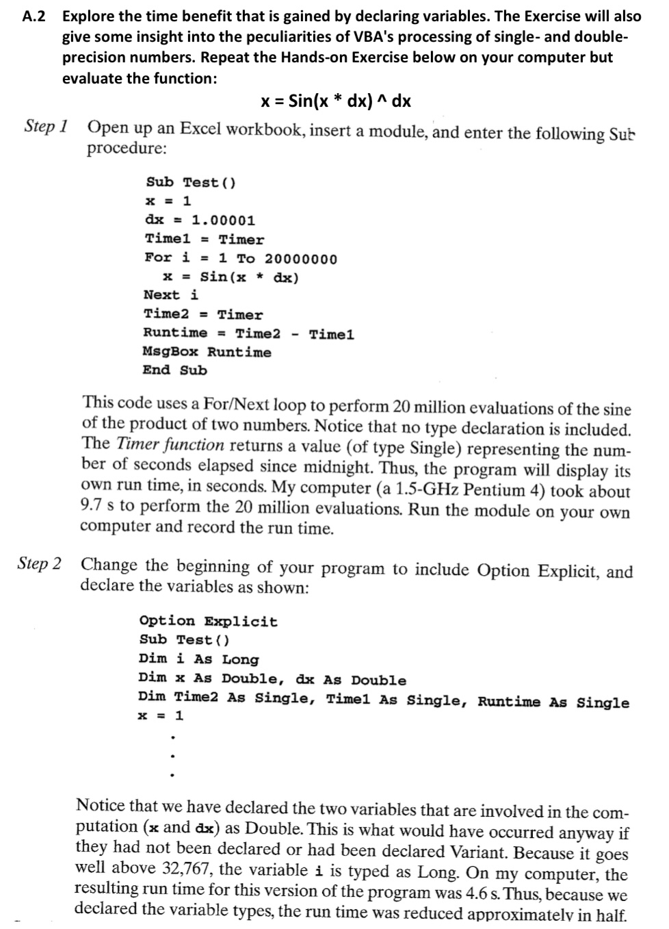 Solved A. 2 ﻿Explore the time benefit that is gained by | Chegg.com