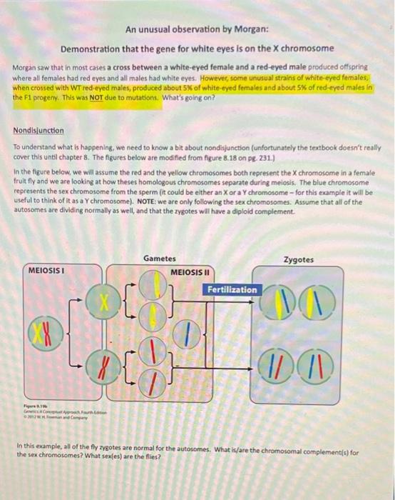 An unusual observation by Morgan: Demonstration that | Chegg.com