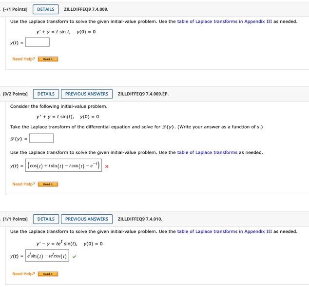 Solved Use Theorem 7,4,1. THEOREM 7.4.1 Derivatives of | Chegg.com