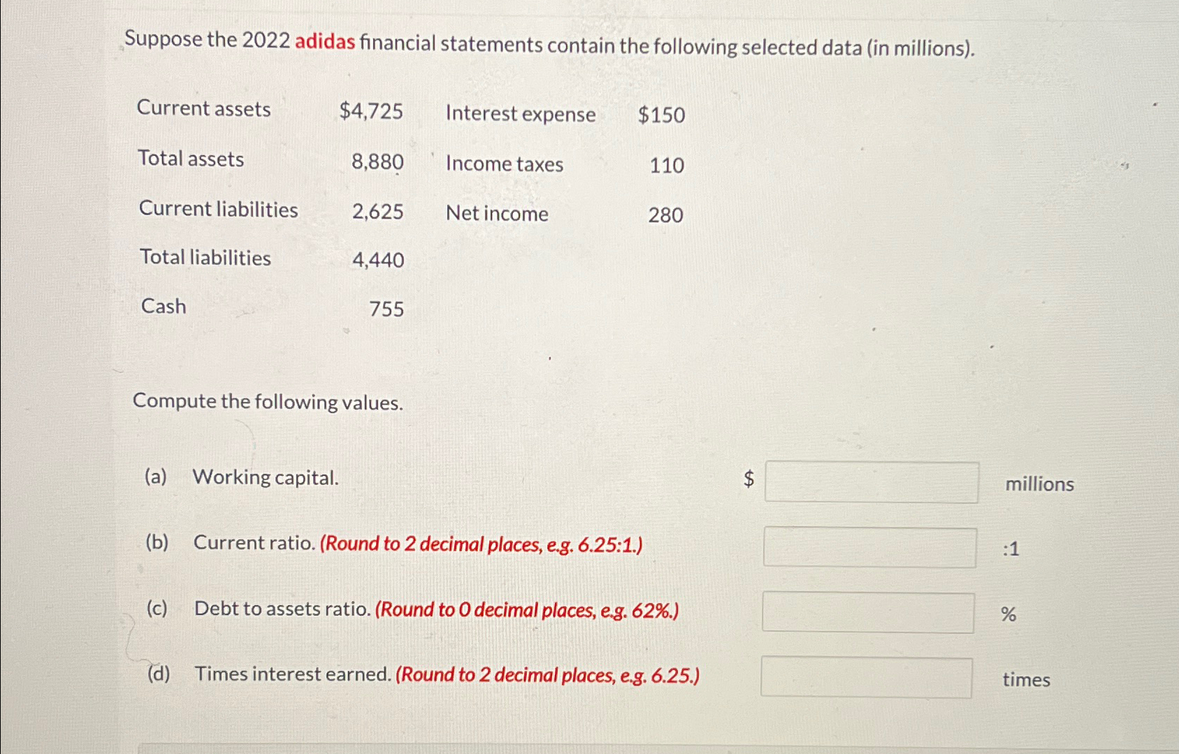 Solved Suppose the 2022 ﻿adidas financial statements contain | Chegg.com