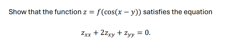 Solved partial differentials | Chegg.com