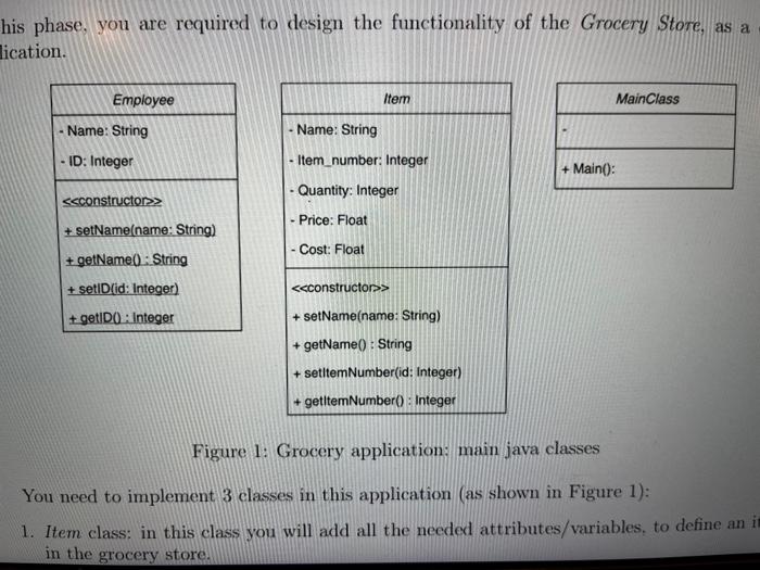 Solved his phase, you are required to design the | Chegg.com
