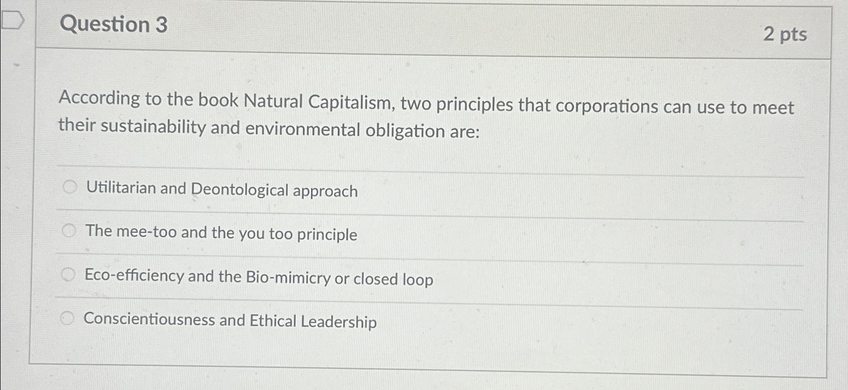 Solved Question 32 ﻿ptsAccording to the book Natural | Chegg.com
