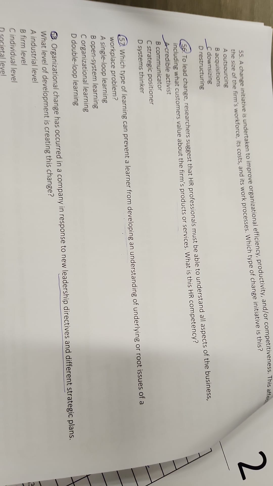 Solved A change initiative is undertaken to improve | Chegg.com