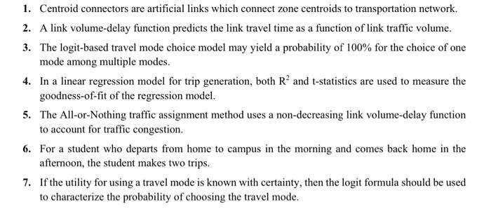 Solved 2. A link volume-delay function predicts the link | Chegg.com