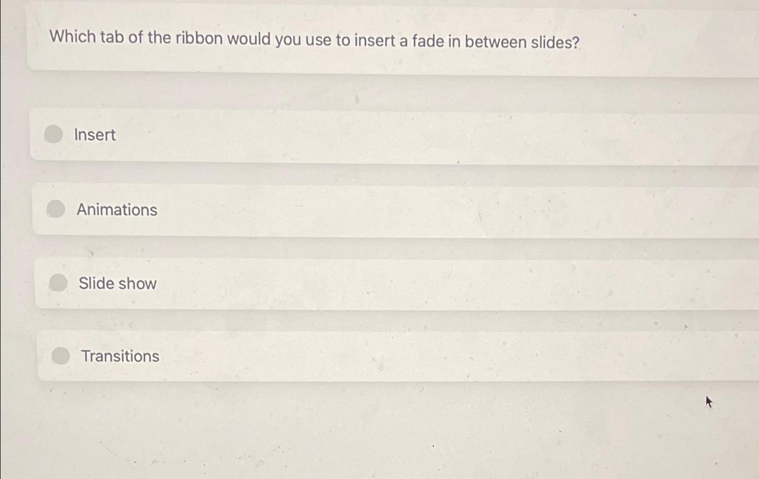 Solved Which tab of the ribbon would you use to insert a | Chegg.com