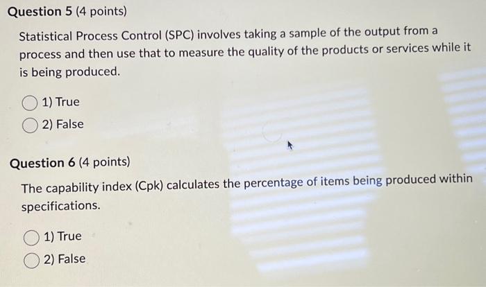 Solved Statistical Process Control (SPC) involves taking a | Chegg.com