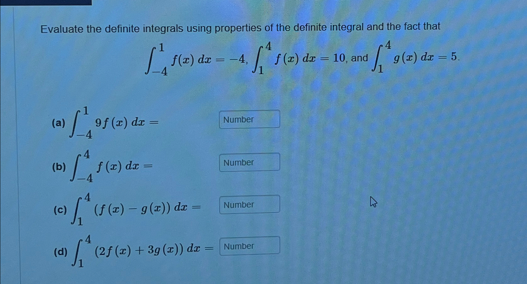 Solved Evaluate the definite integrals using properties of | Chegg.com