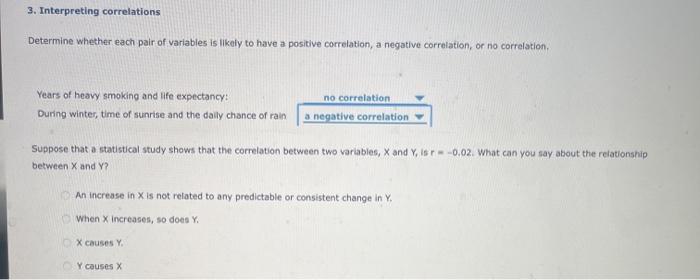 Solved 2. Correlation basics Which of the following | Chegg.com