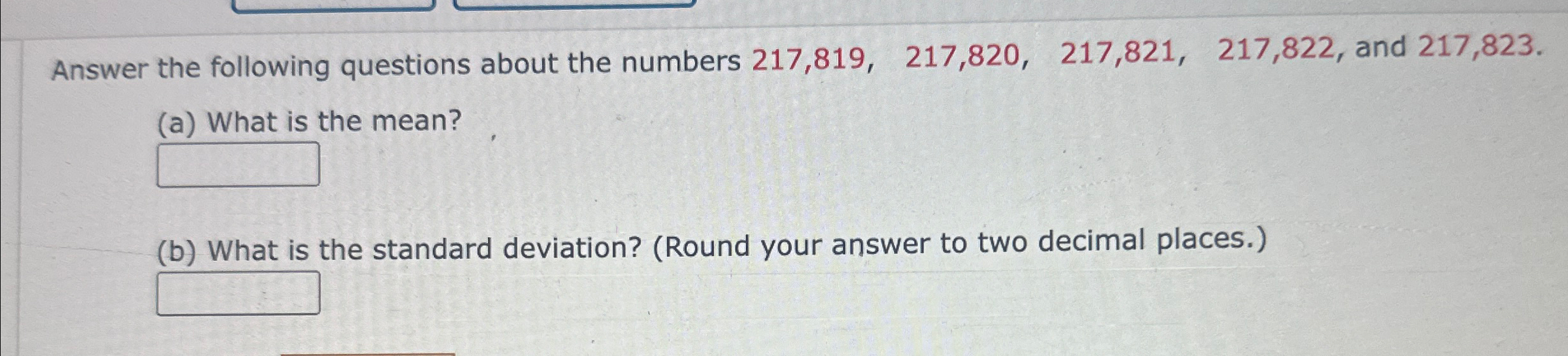 Solved Answer the following questions about the numbers | Chegg.com