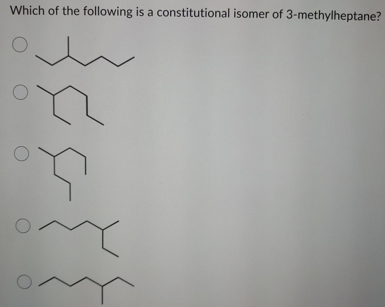 Solved Which of the following is a constitutional isomer of | Chegg.com