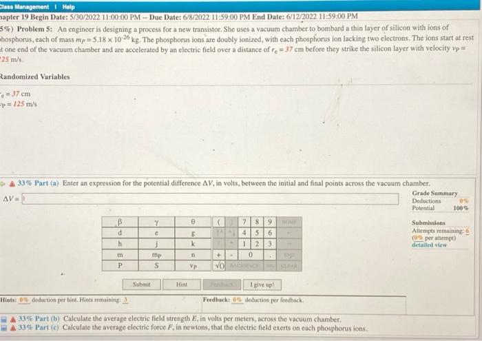 Solved Class Management I Help apter 19 Begin Date: | Chegg.com