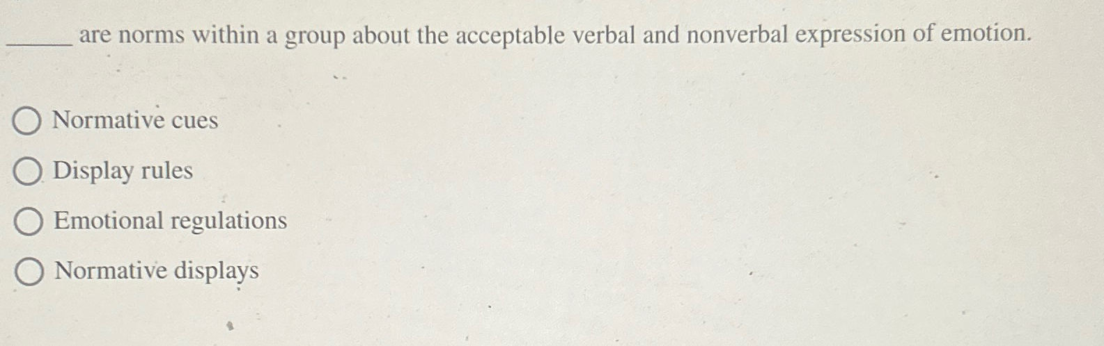Solved are norms within a group about the acceptable verbal | Chegg.com
