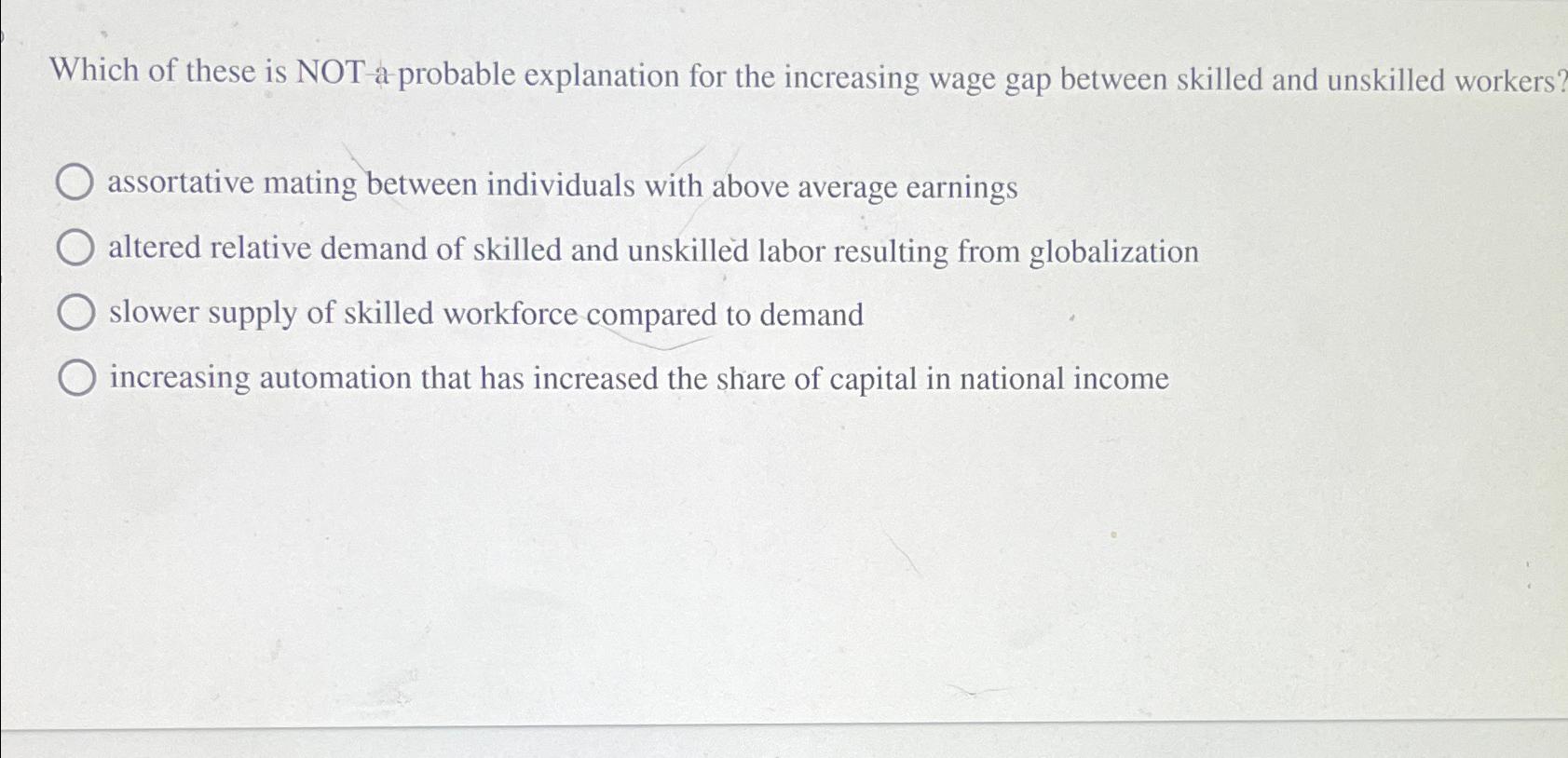 Solved Which of these is NOT-a probable explanation for the | Chegg.com