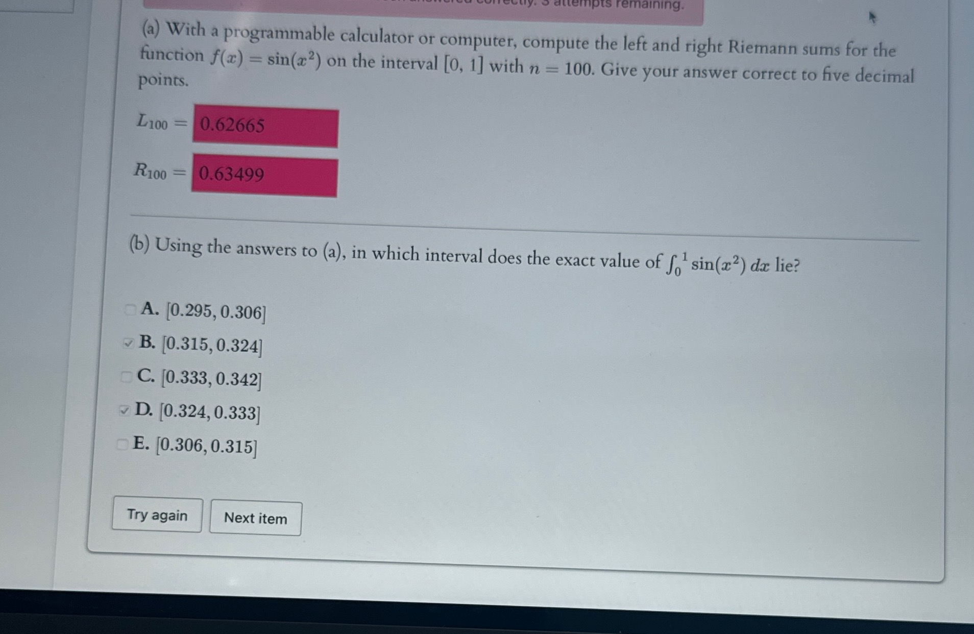 Solved (a) ﻿With a programmable calculator or computer, | Chegg.com