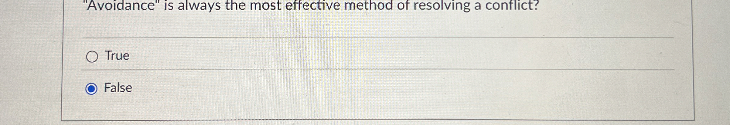 Solved "Avoidance" is always the most effective method of | Chegg.com