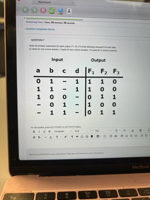 Solved Write the boolean exprestion for each output, F1, F2. | Chegg.com