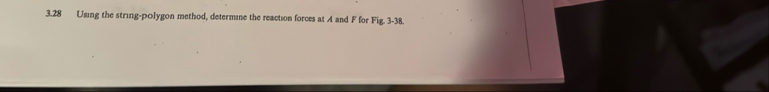 3.28 ﻿Using the string-polygon method, determane the | Chegg.com
