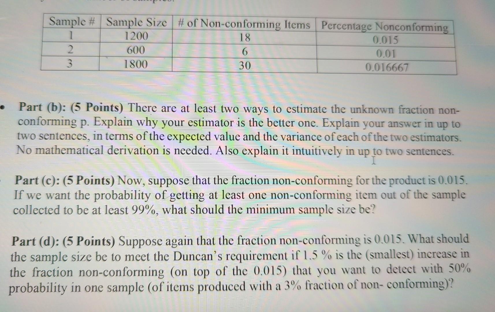 Part (b): (5 Points) There are at least two ways to | Chegg.com