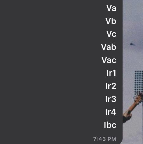 Solved Va Vb Vc Vab Vac Ir1 Ir2 Ir3 Ir4 Ibc 7:43 PM | Chegg.com