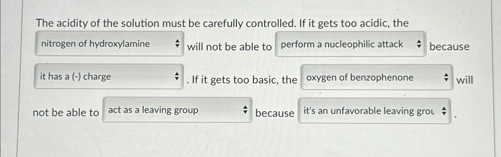 Solved The acidity of the solution must be carefully | Chegg.com
