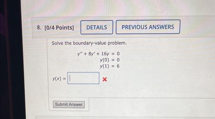 Solved Solve the boundary-value problem. | Chegg.com