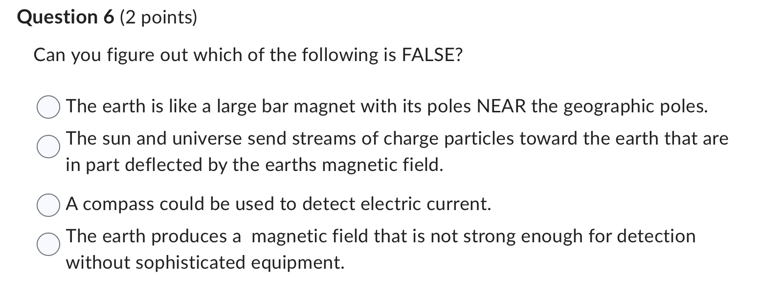 Solved Question 6 (2 ﻿points)Can you figure out which of the | Chegg.com