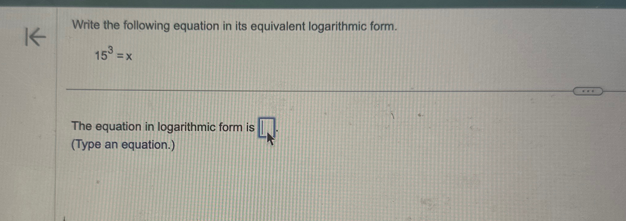 Solved Write the following equation in its equivalent | Chegg.com