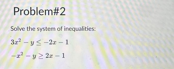 Solved Solve the system of inequalities: | Chegg.com