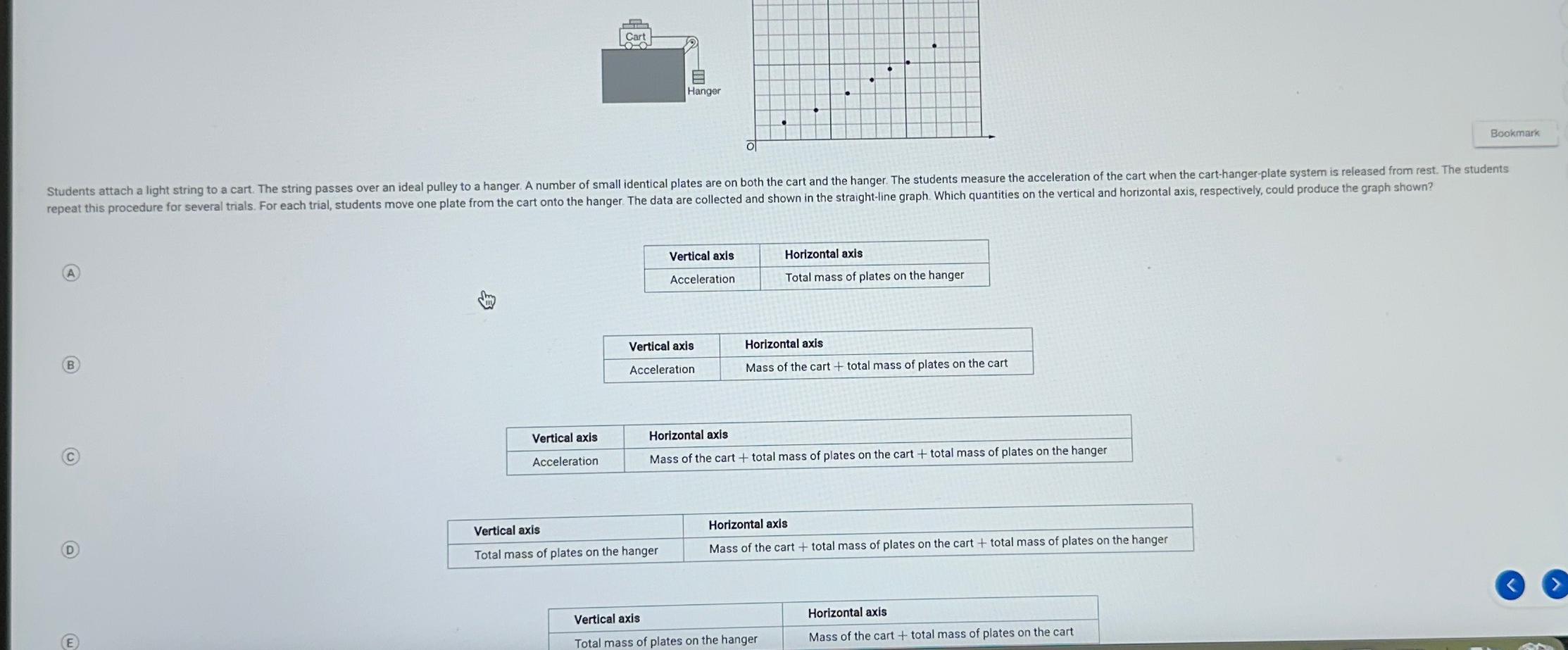 Solved Bookmark(A)\table[[Vertical axis,Horizontal | Chegg.com