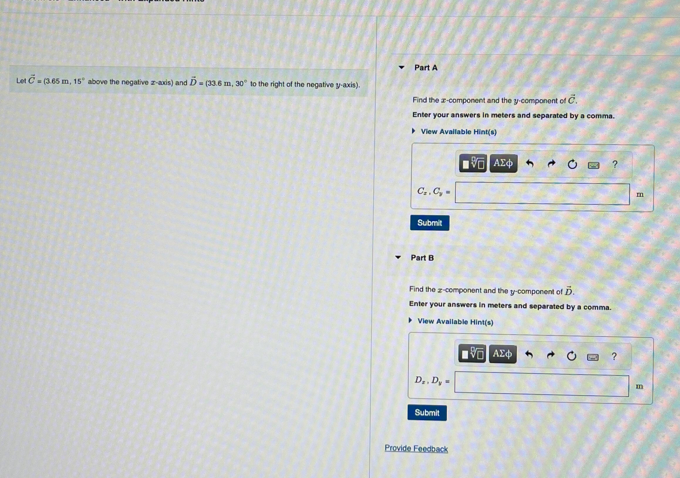 Solved Let above the negative x-axis | Chegg.com