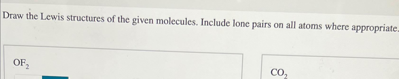 Draw the Lewis structures of the given molecules. | Chegg.com