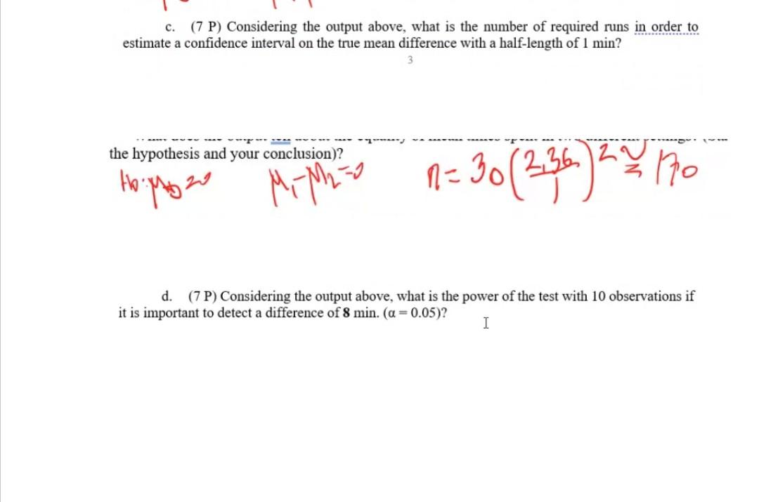 Solved 2. (30 P) In the IE 0723 Simulation Modeling course, | Chegg.com