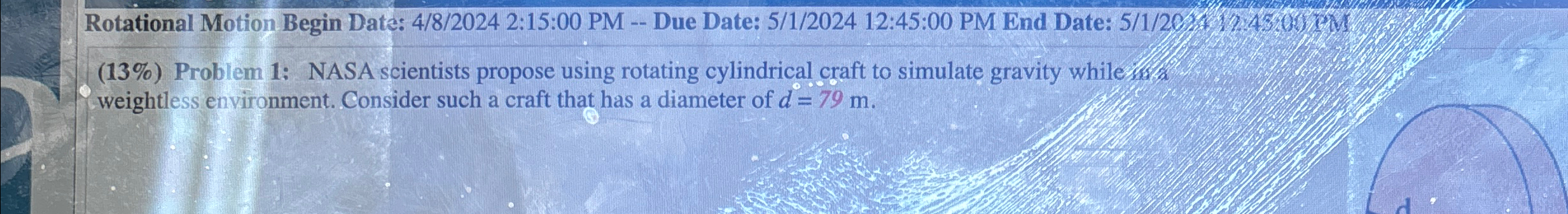 Solved Rotational Motion Begin Date: 4/8/2024 2:15:00 ﻿PM -- | Chegg.com