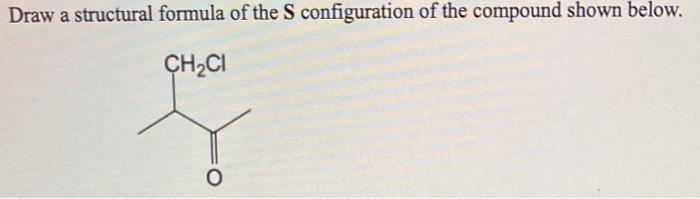 Solved Draw a structural formula of the SR configuration of | Chegg.com