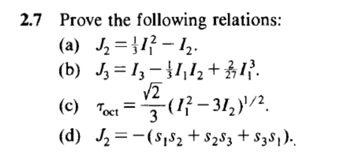 Solved 2.7 Prove the following relations: (a) J2=31I12−I2. | Chegg.com