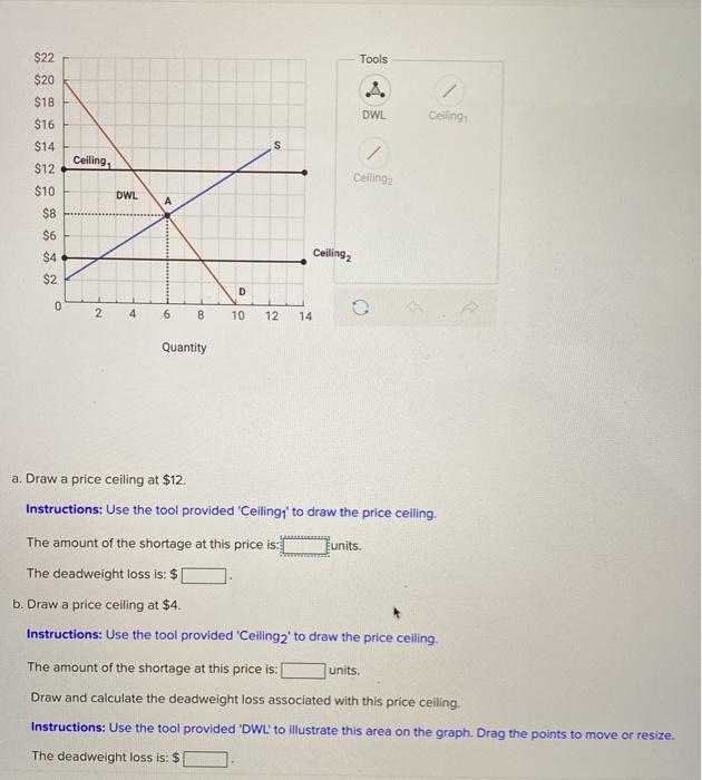 Solved Tools DWL Ceiling $22 $20 $18 $16 $14 $12 $10 S | Chegg.com