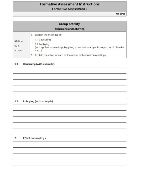 Solved Formative Assessment Instructions Formative | Chegg.com
