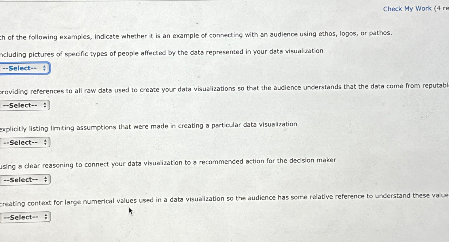 Solved Check My Work (4 ﻿rech of the following examples, | Chegg.com