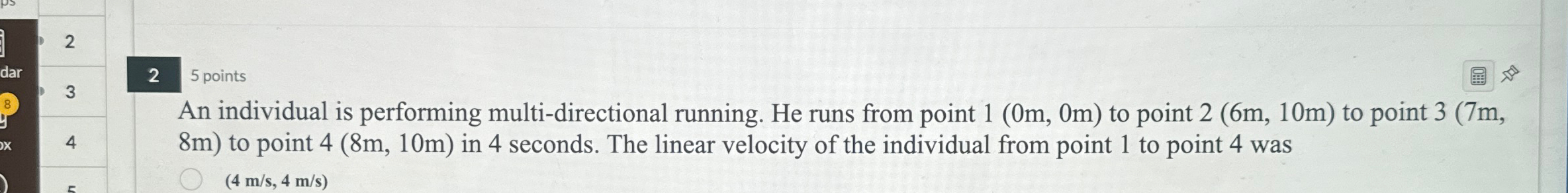 Solved 2 5 ﻿pointsAn individual is performing | Chegg.com