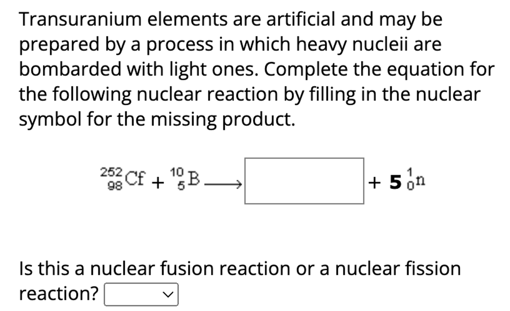 Solved Transuranium Elements Are Artificial And May