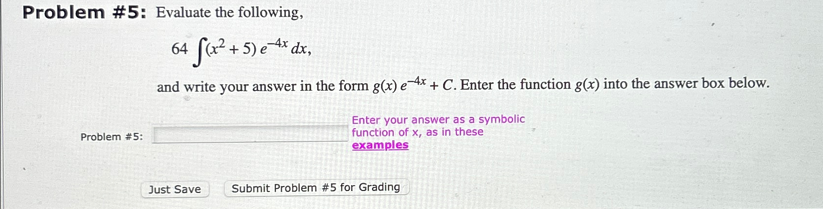 Solved Problem #5: Evaluate the | Chegg.com