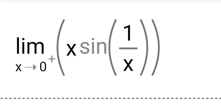 Solved limx→0+(xsin(x1)) | Chegg.com