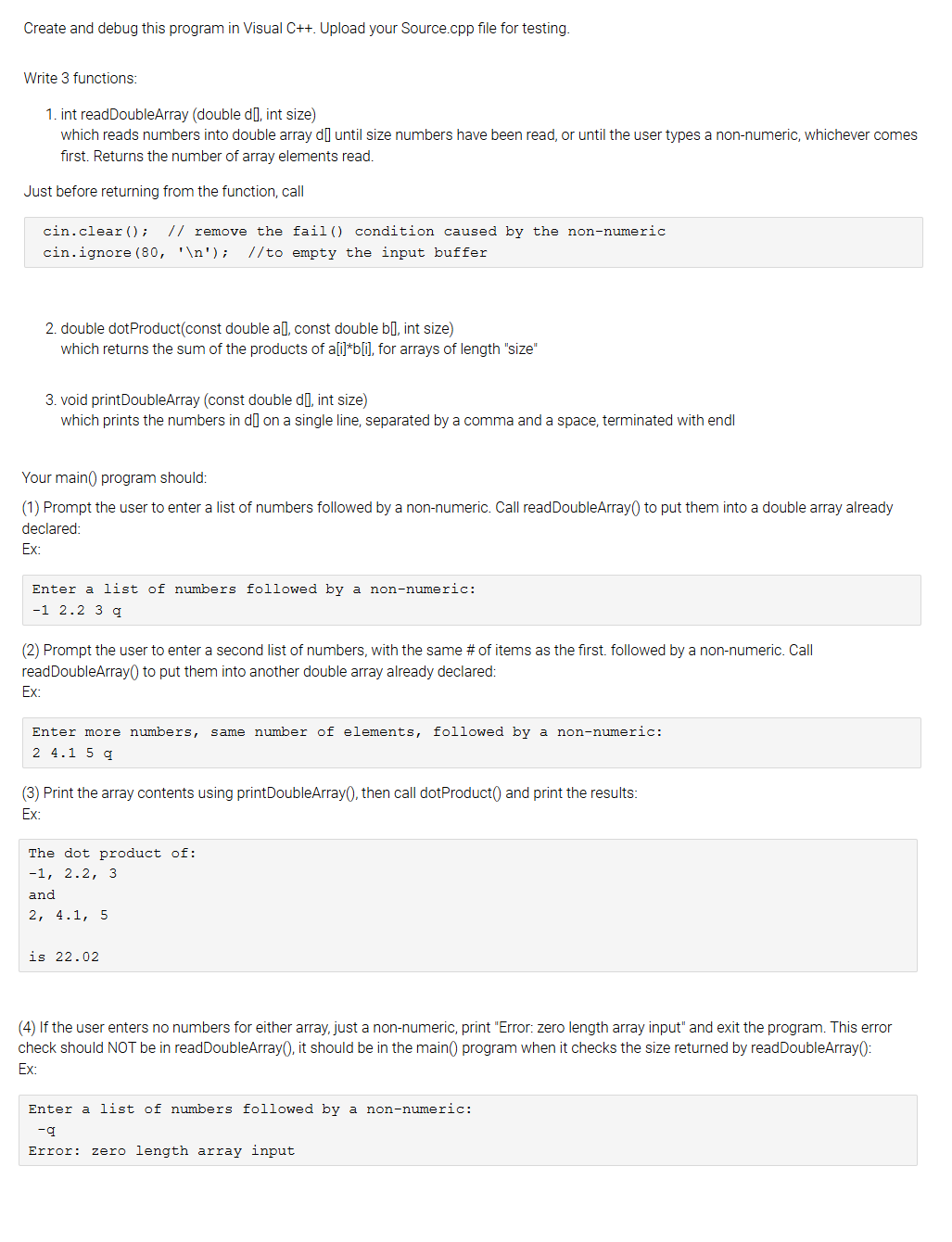 Solved Create And Debug This Program In Visual C ﻿upload 6996